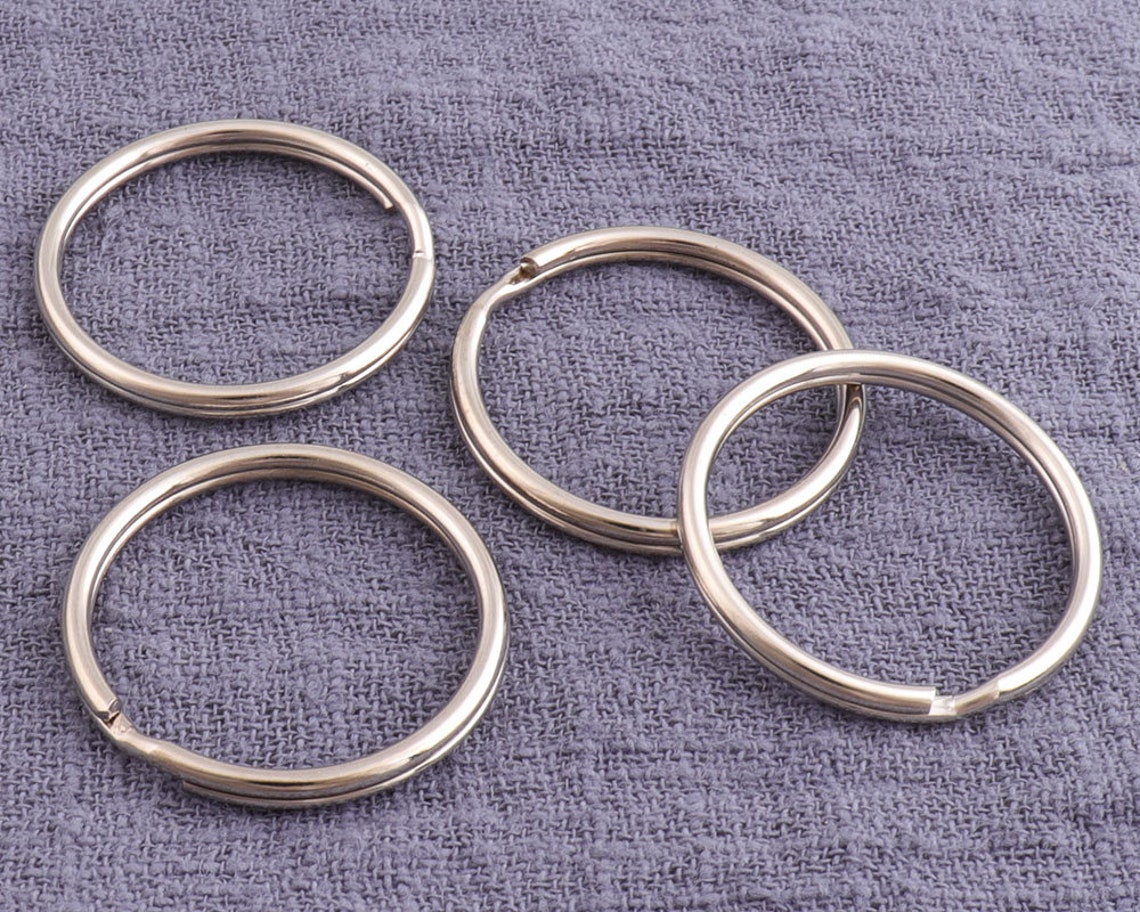 50pcs Silver Plated Split Jump Rings double Loop Jump - Etsy