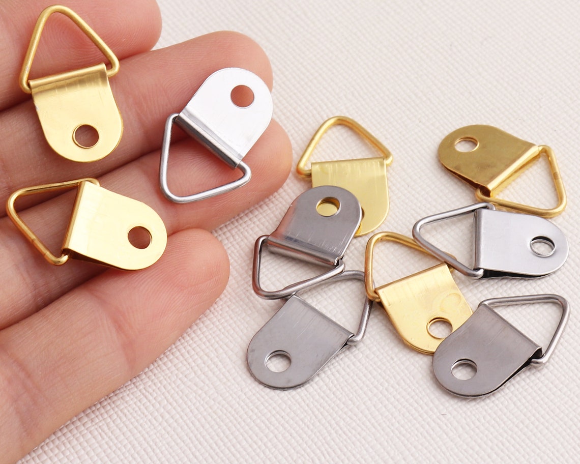 Triangle D-ring Picture Photo Frame Hangers Single/triangle Hooks/mall ...