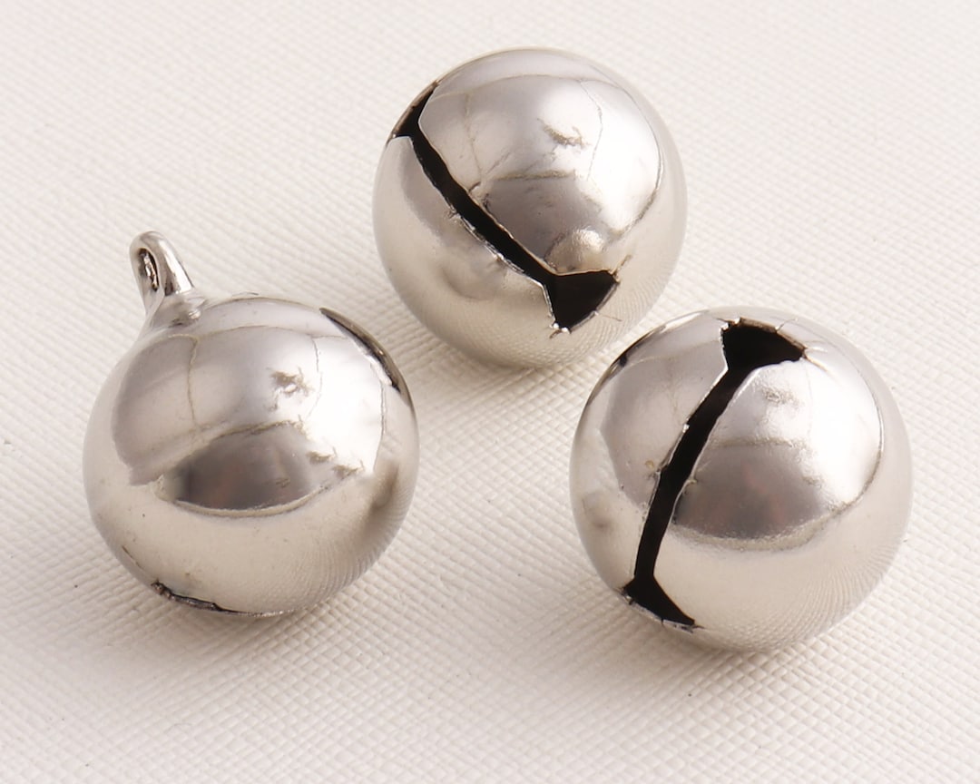 Silver Bell Charms,christmas Decor Charms,jingle Bell,cat Collar Bell ...