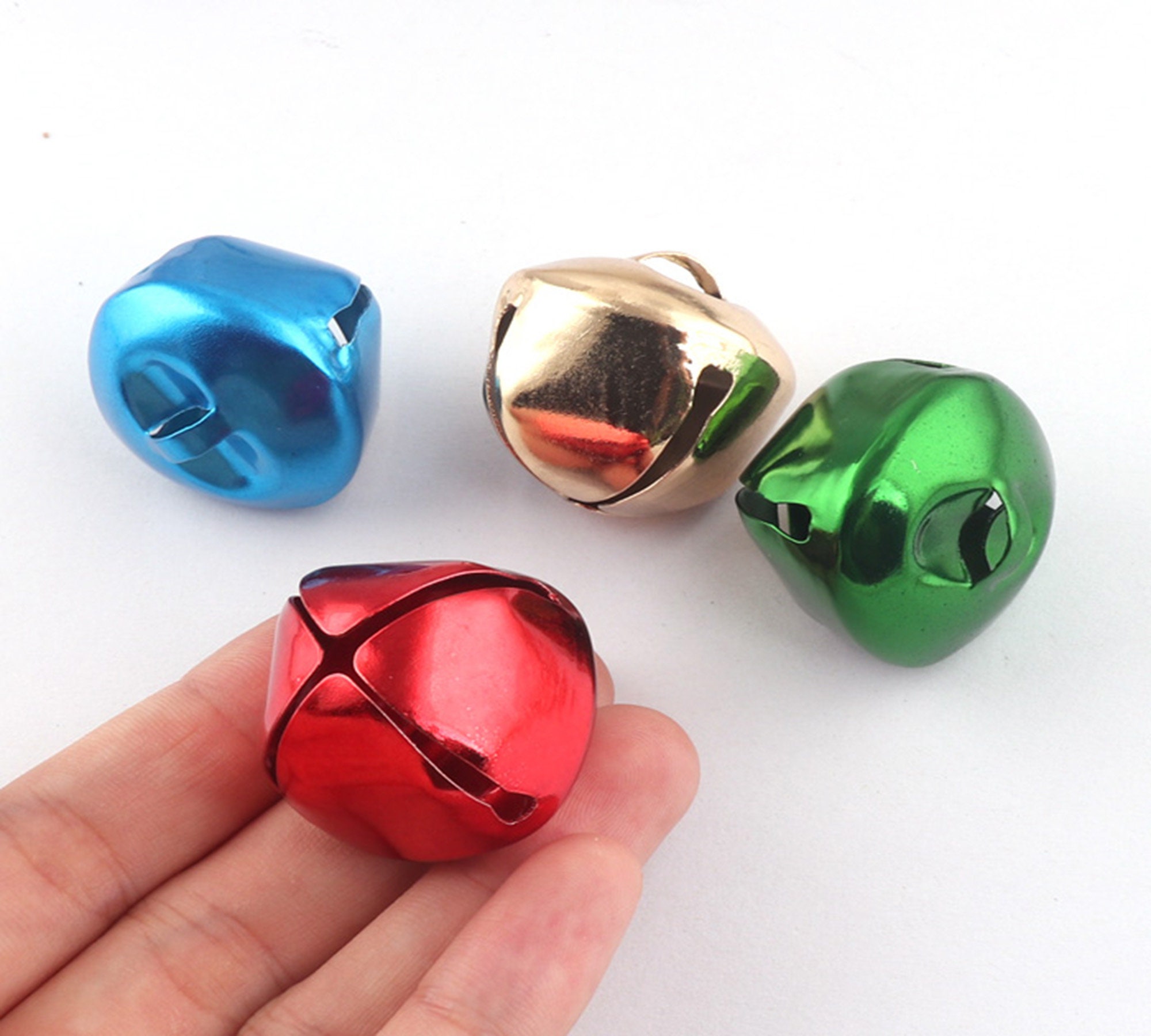 Red Blue Green Pale Gold 30mm Jingle Bells Charms,vintage Teddy Bear ...