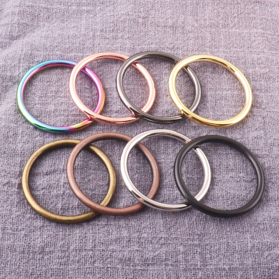 O Rings Metal O Ring 10pcs Round Key Ring for Keychains Dog Leash Rings ...