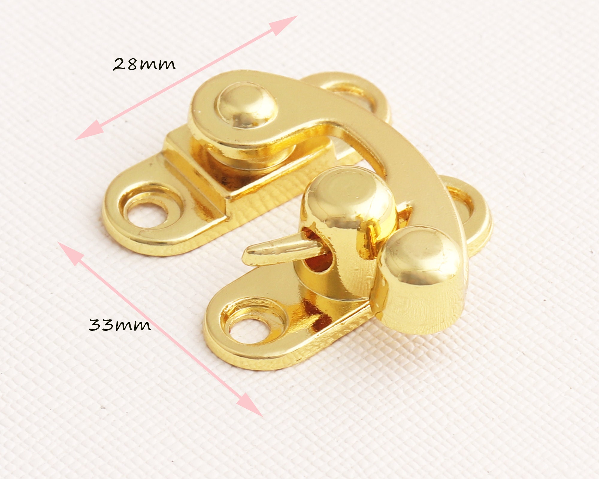 Jewelry Box Lock Catch Latches Wooden Box,gold Box Clasp - Trinket Box ...
