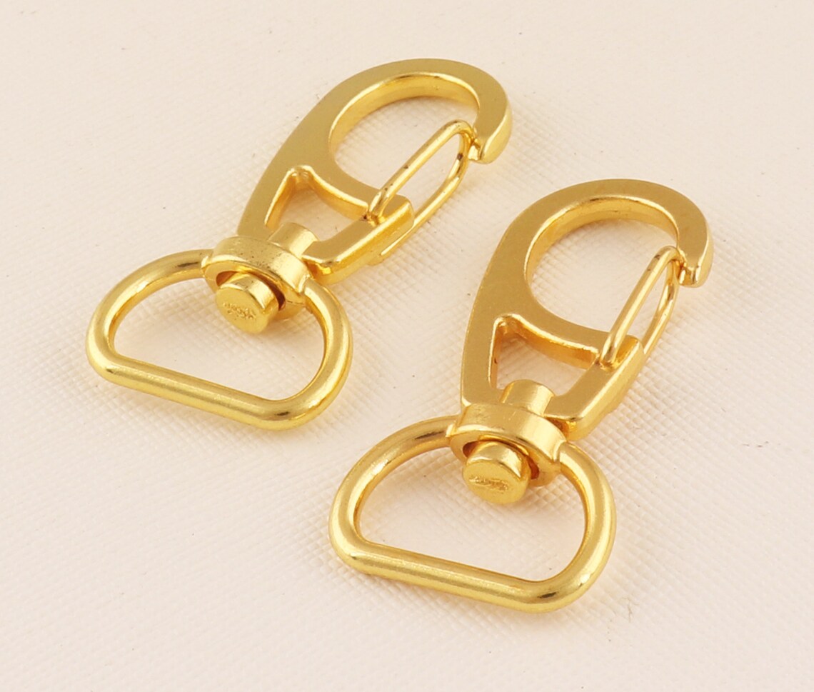 Gold Swivel Snap Hook Lobster Claw Snap Hookstrap Loop - Etsy
