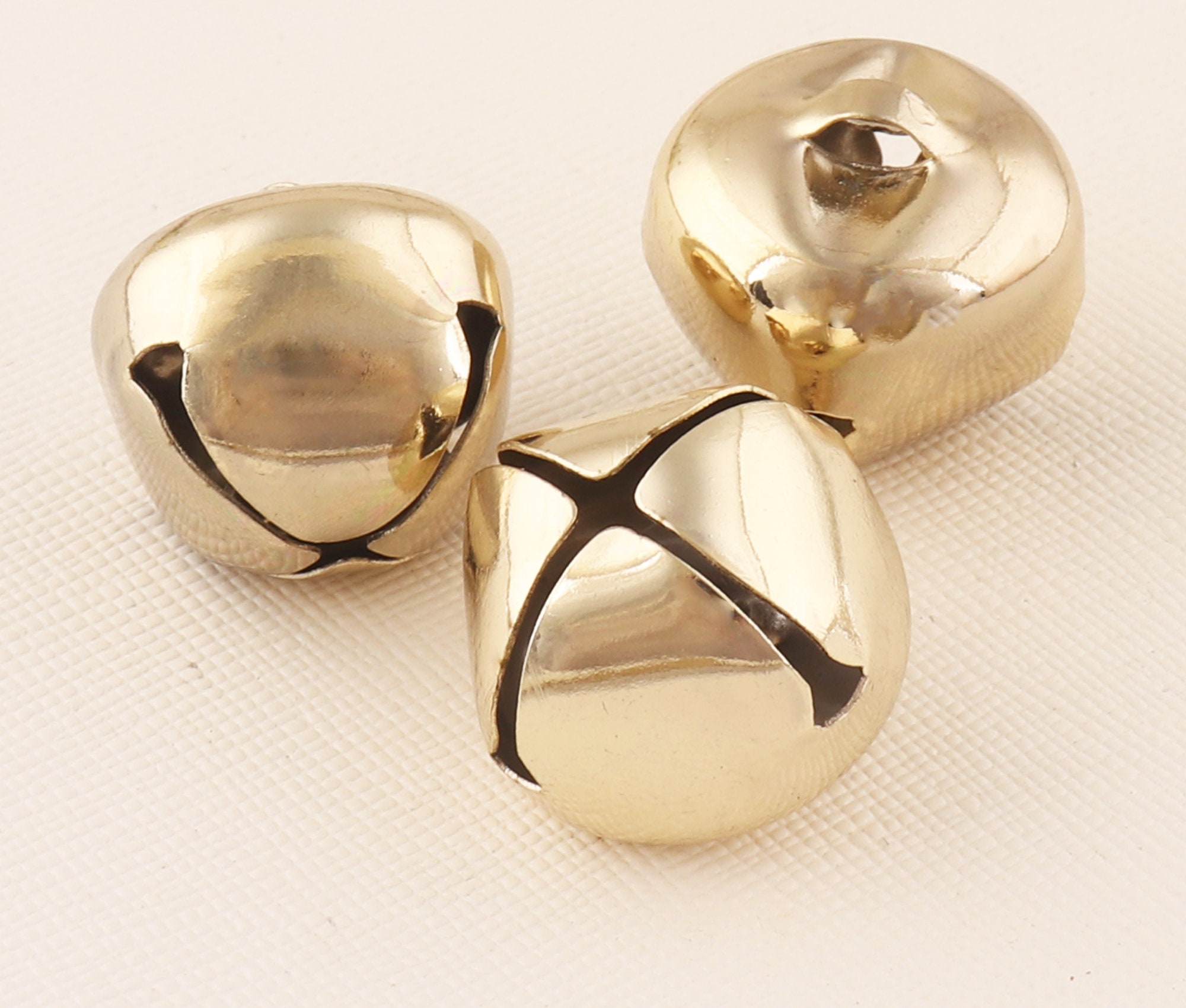 Christmas bellsJingle bellsJewelry bellsLight Gold | Etsy