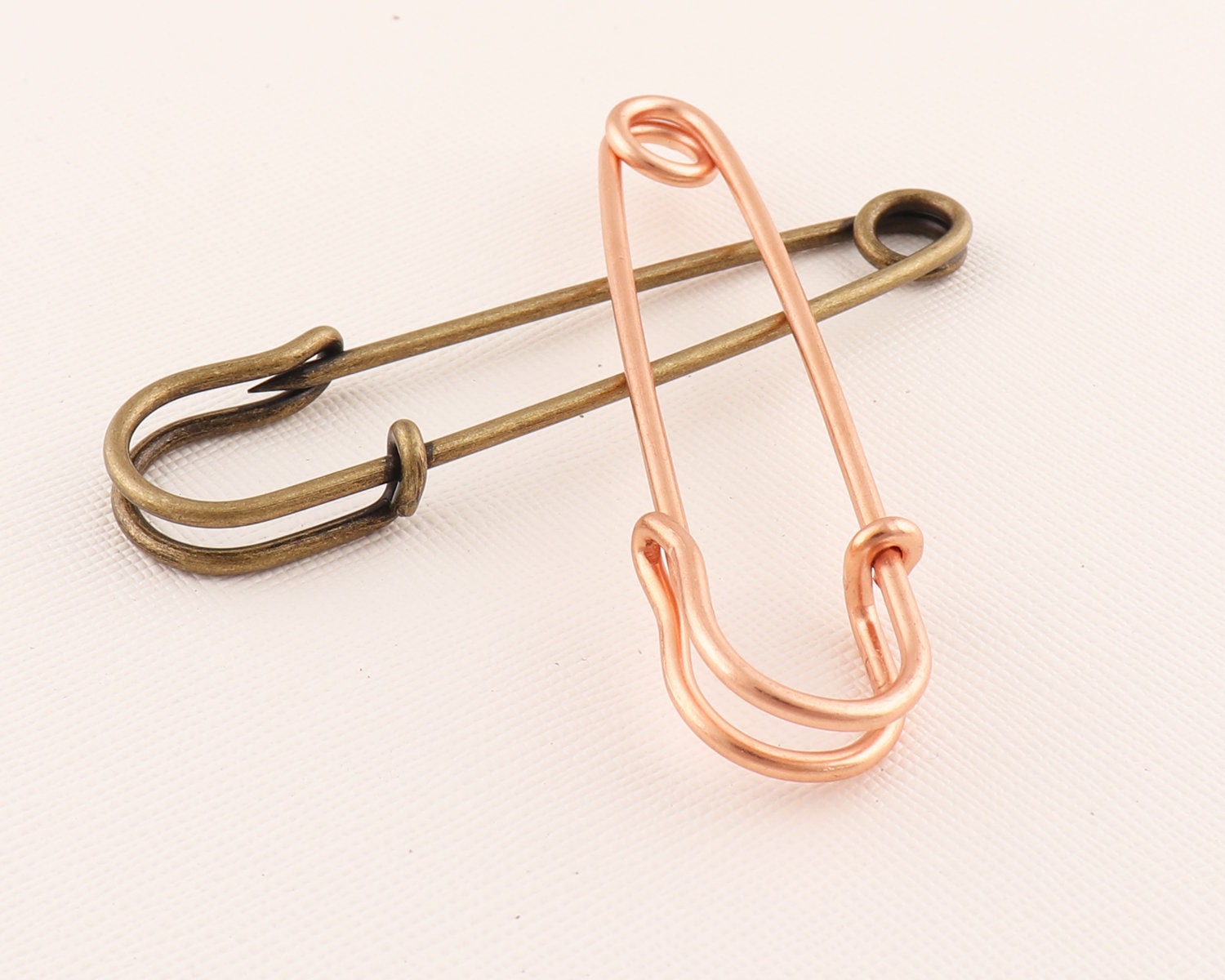 Rose Gold/ Bronze Jumbo Safety Pins 70mm Push Pins 12pcs | Etsy
