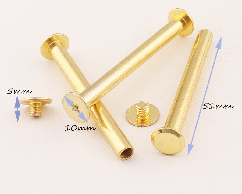Screw Stud Button Round Headflat Head Screwback Studs for - Etsy