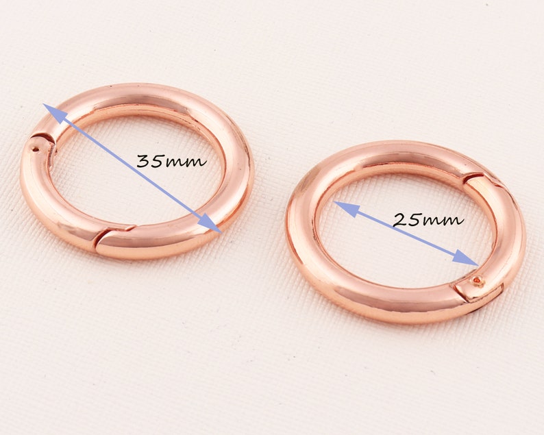 Round Ring Gate Spring Snap Hooks Gate Ring25mm Spring - Etsy