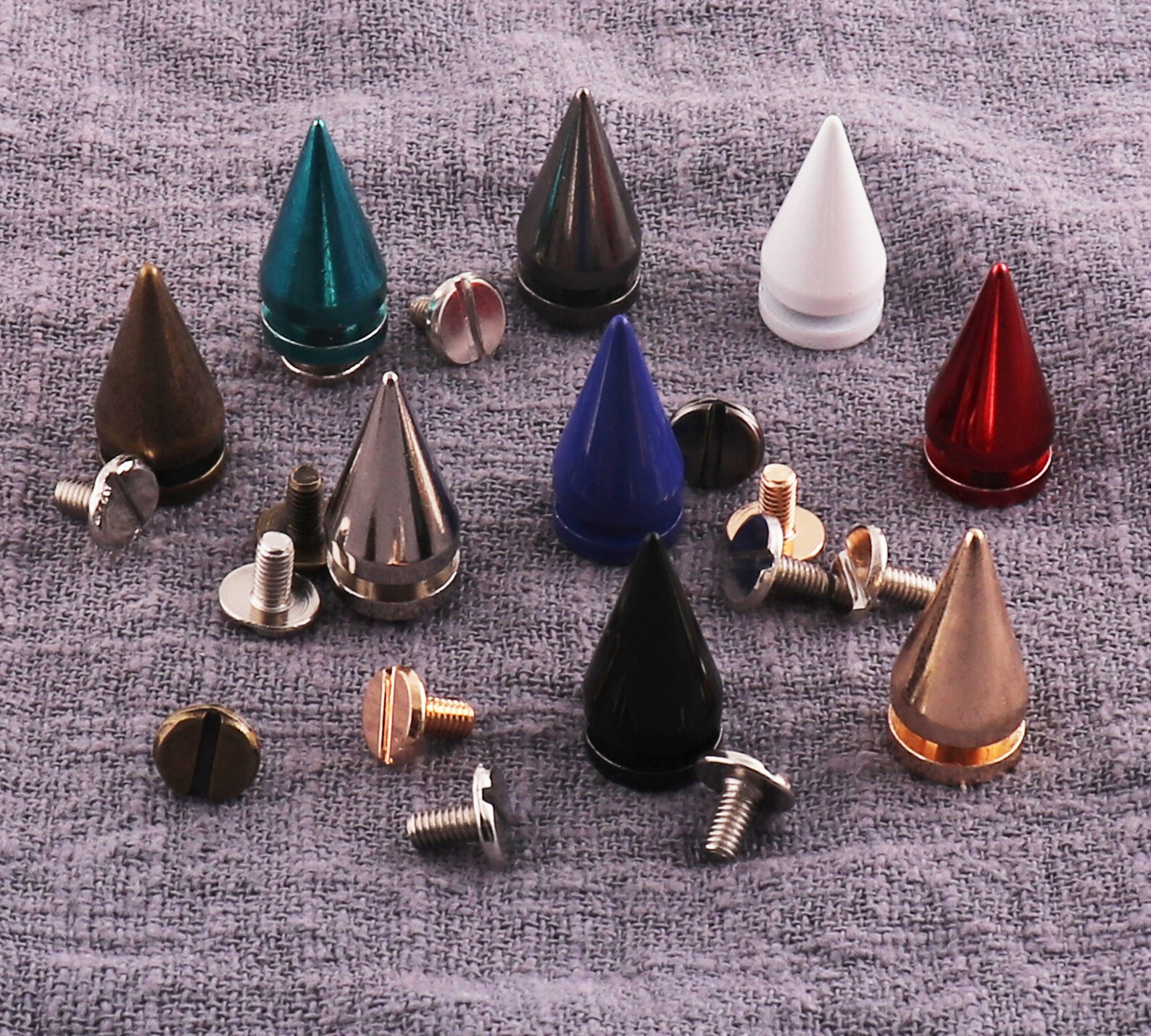 Wholesale Cone Rivets Bullet Punk Spikes Spots Rivets Leather | Etsy