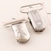 Silver Round Head Metal Pacifier Clip, 40pcs Metal Clip, 26mm Alligator ...