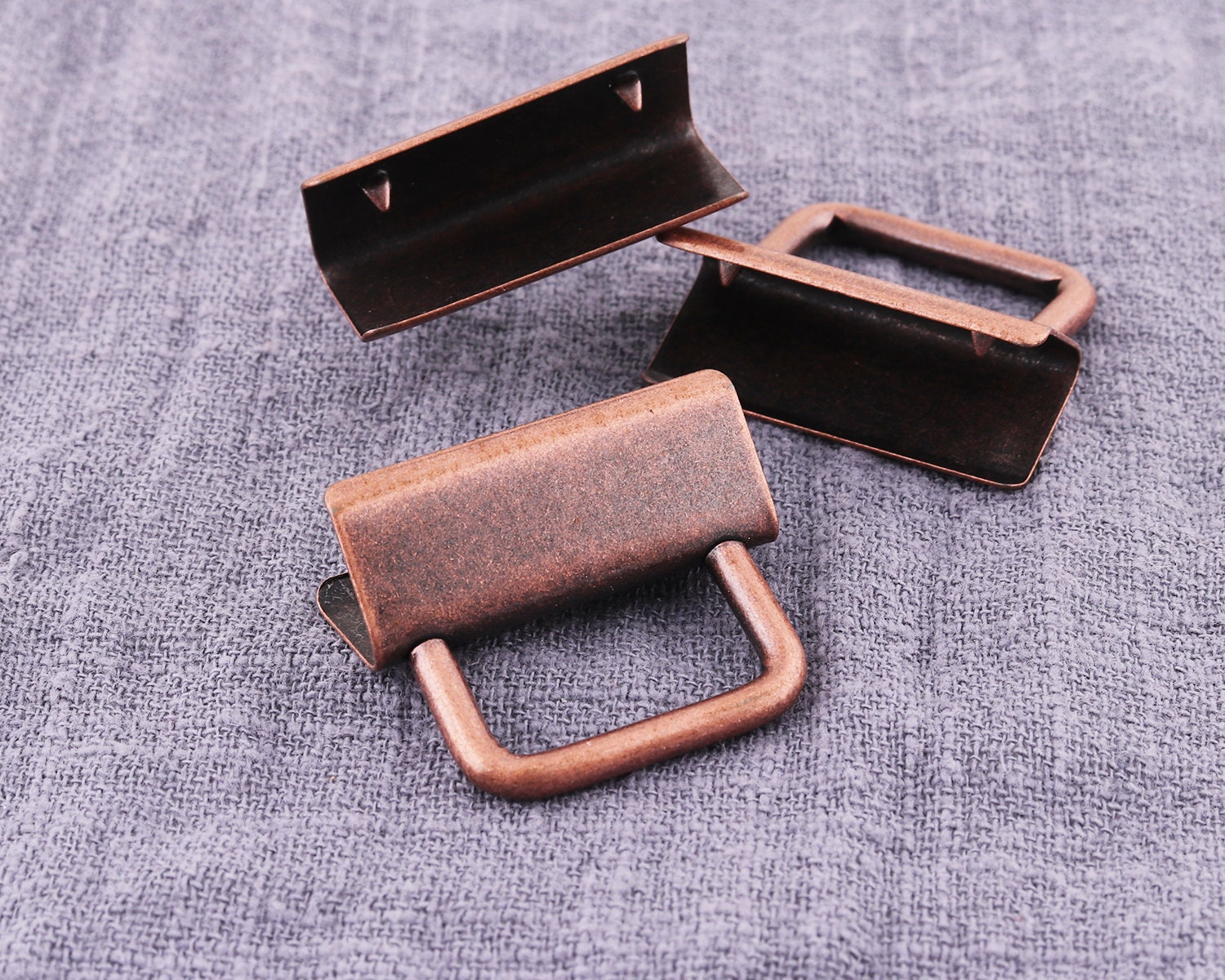 32mm Red Copper Plated Key Fobs and Key Rings webbing Key - Etsy