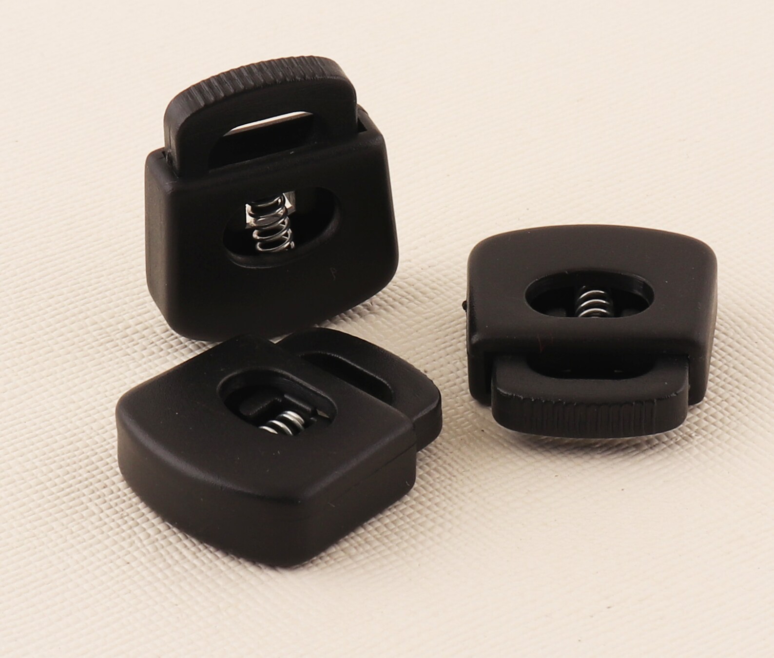 Cord Lock Stopper Toggles,black Barrel Cylinder Cord Lock Single Hole ...