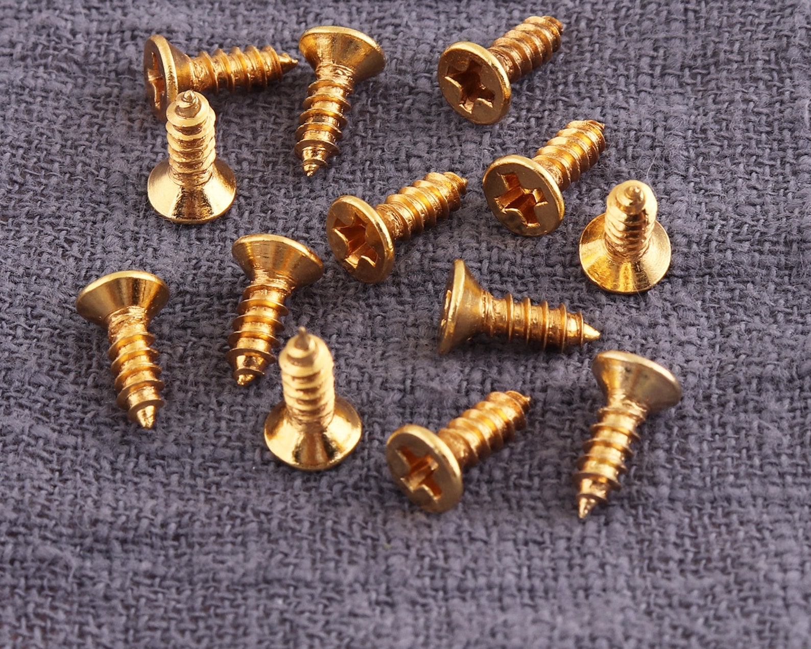 6mm 100pcs Gold Flat Round Head Bugle Tapping Screw Mini Tiny | Etsy