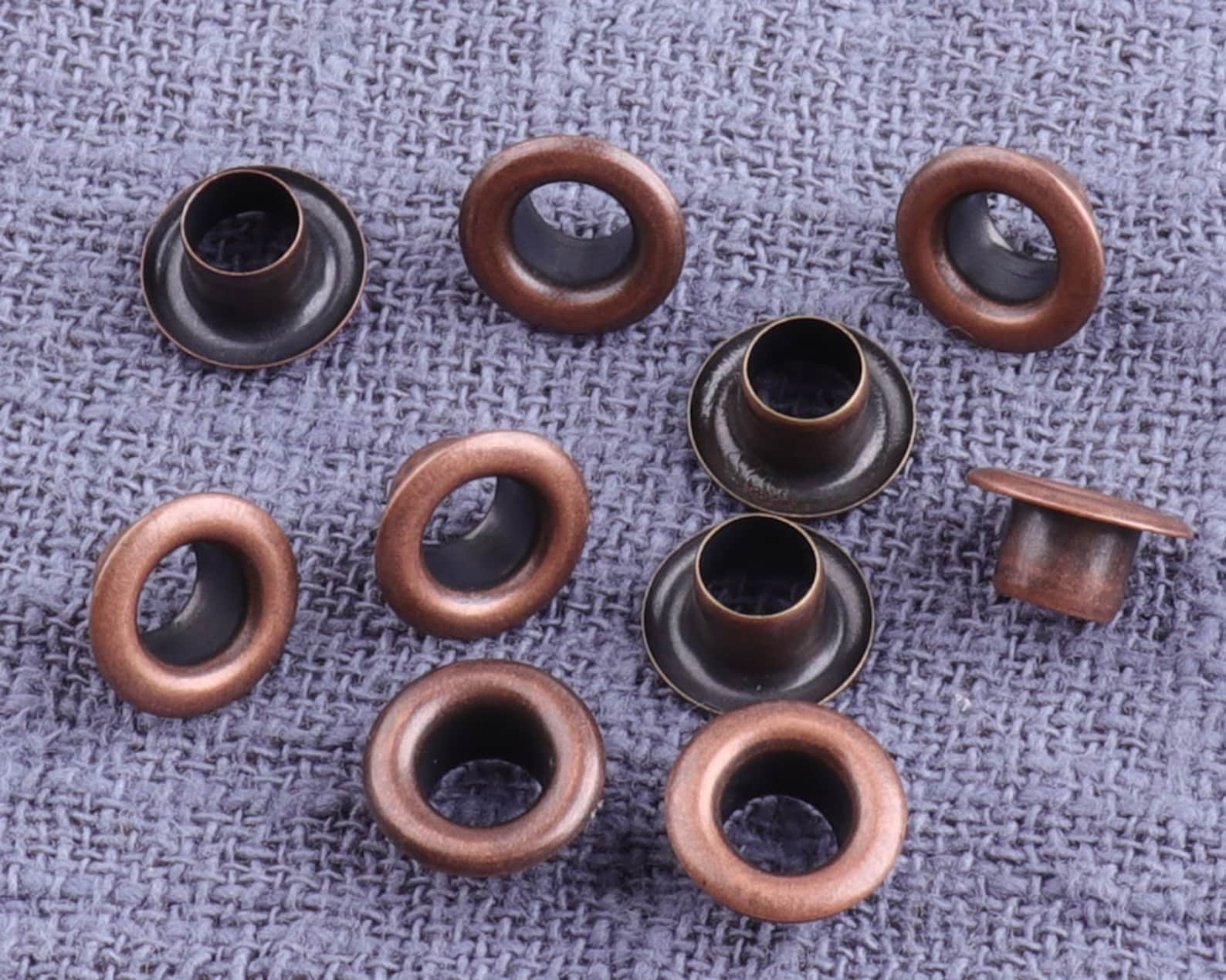 200pcs Copper Eyelets Grommets With Washers,round Grommet Eyelet,small ...
