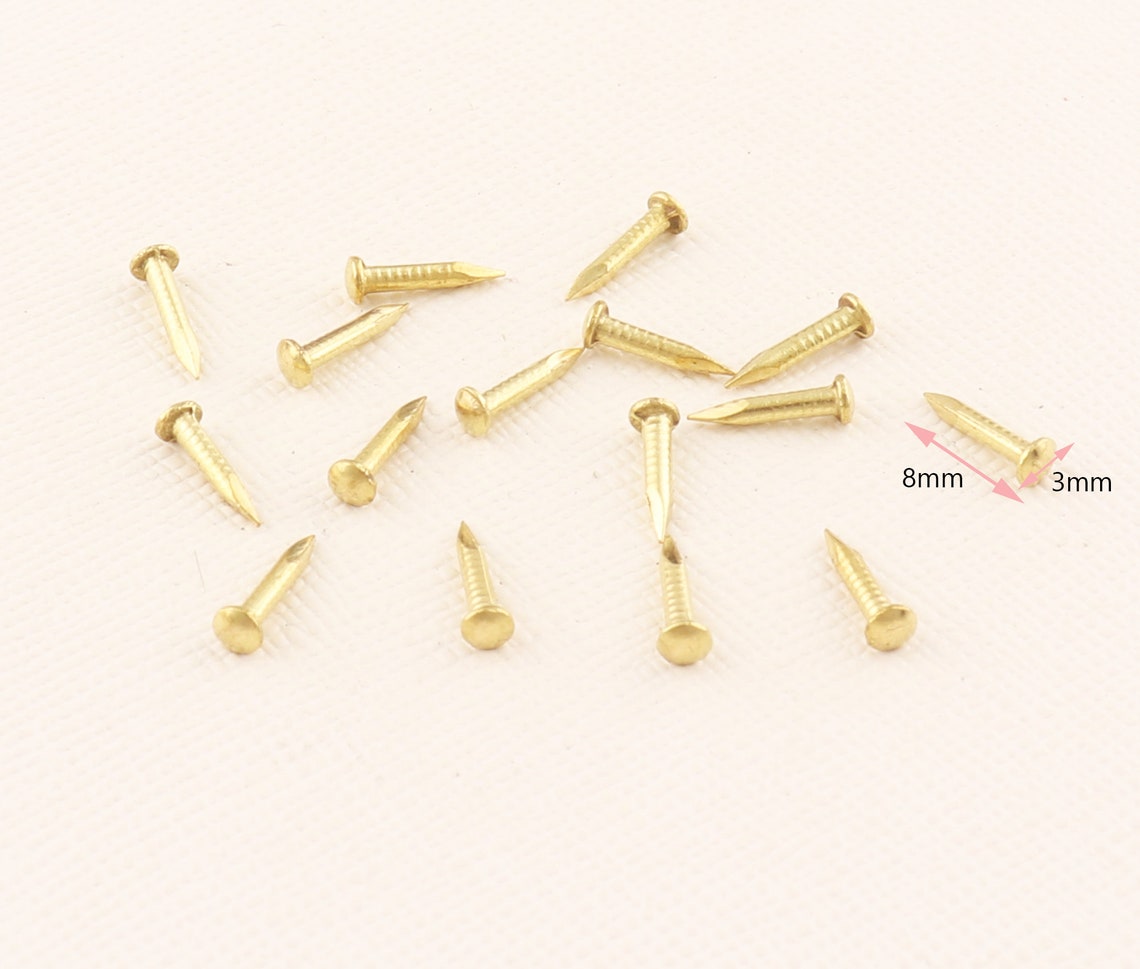 200pcs Gold Flat Head Screws for Small Box Hardware Wood | Etsy