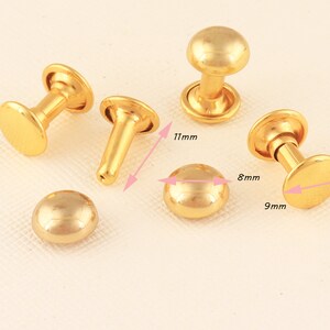 Metal Rivets,gold Rivets and Studs,double Cap Rivet,8mm Leather Rivet ...