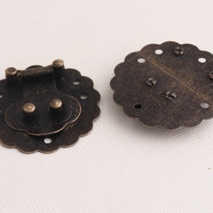 Antique Bronze Lock Latchspecial Lock Latchjewelry Wooden - Etsy