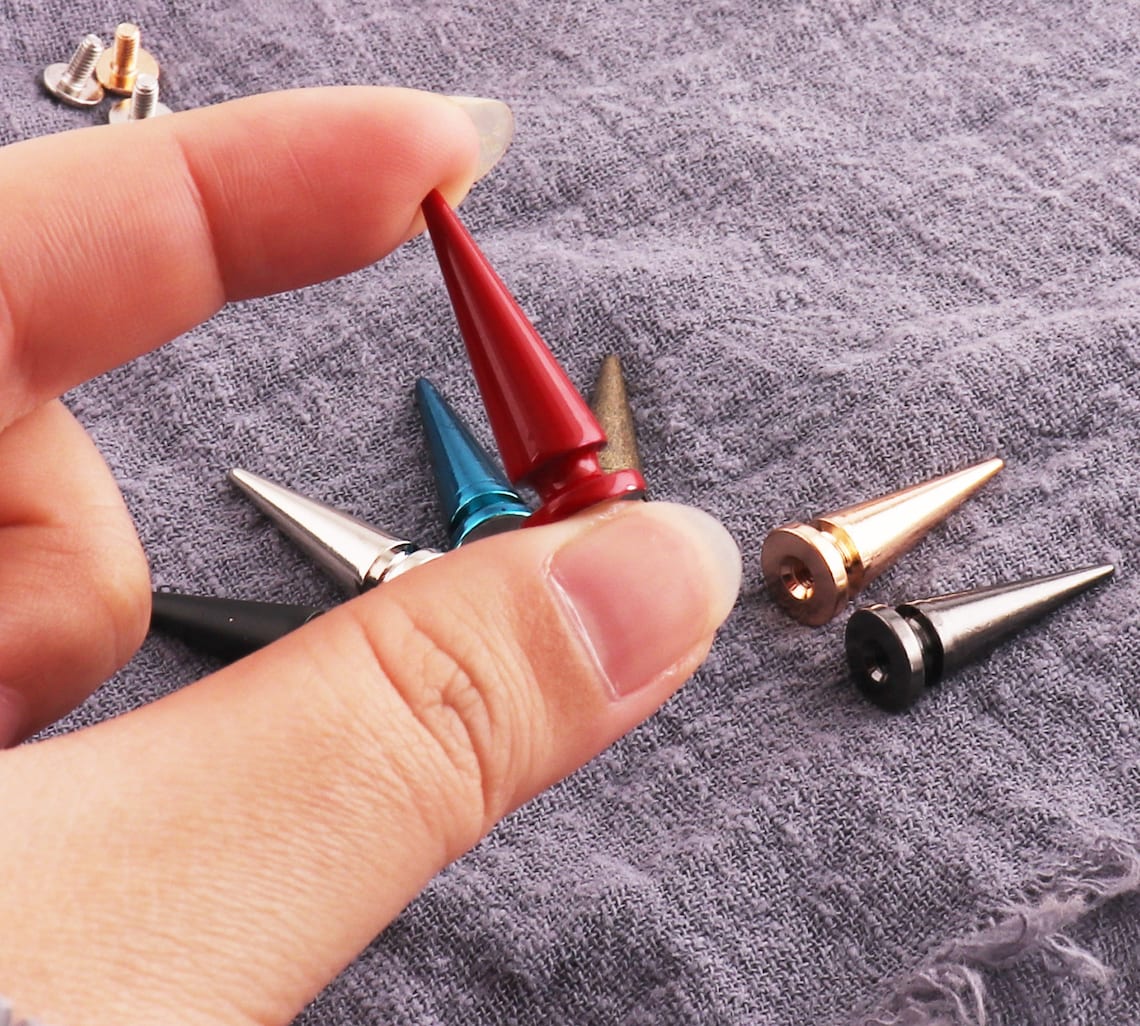 Nailhead Spike Rivets Multi Color Spike Punk Studs Bullet - Etsy