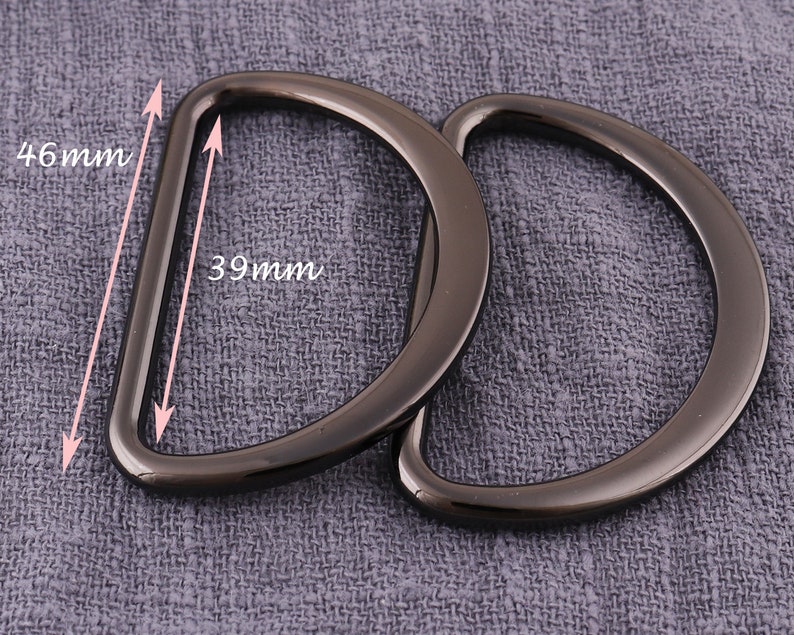 4pcs Flat Zinc D-ring,flat D Ring,,metal D-ring Findings for Bag Belt ...