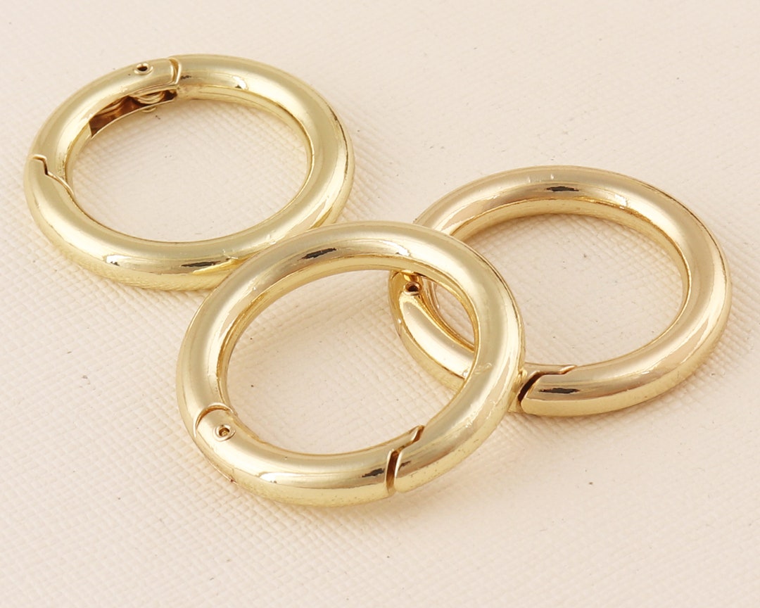Light Gold Round Spring Gate Ring,gate-ring,oval Spring Snap Hooks,o ...
