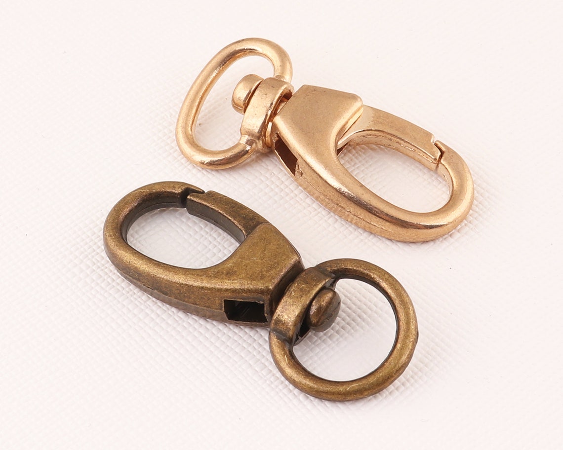 Swivel Lobster Clasp Bronze/light Gold Metal Claw Clasp 8pcs | Etsy