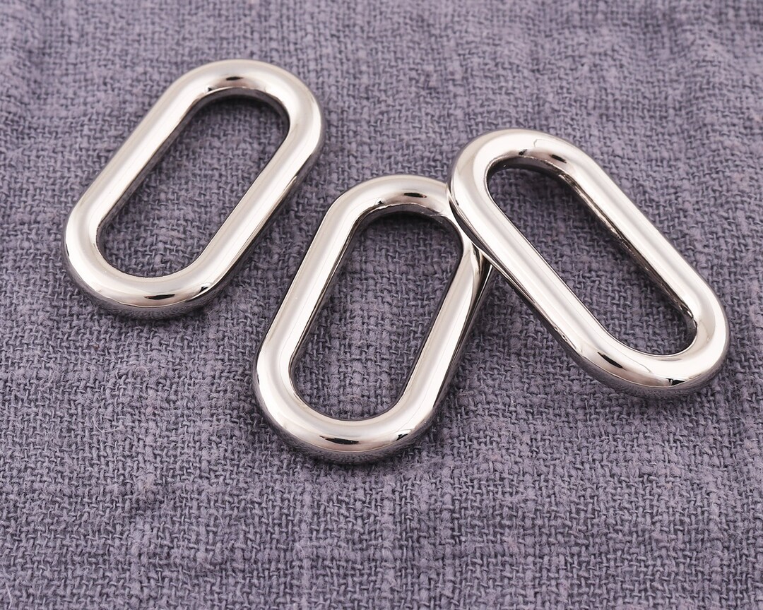 Squared Oval O Rings 26mm Metal O Rings 10pcs Purse Ring - Etsy