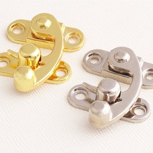 Box Latch - Wedding Box Lock,swing Hasp - Jewelry Wooden Box Lock Catch ...