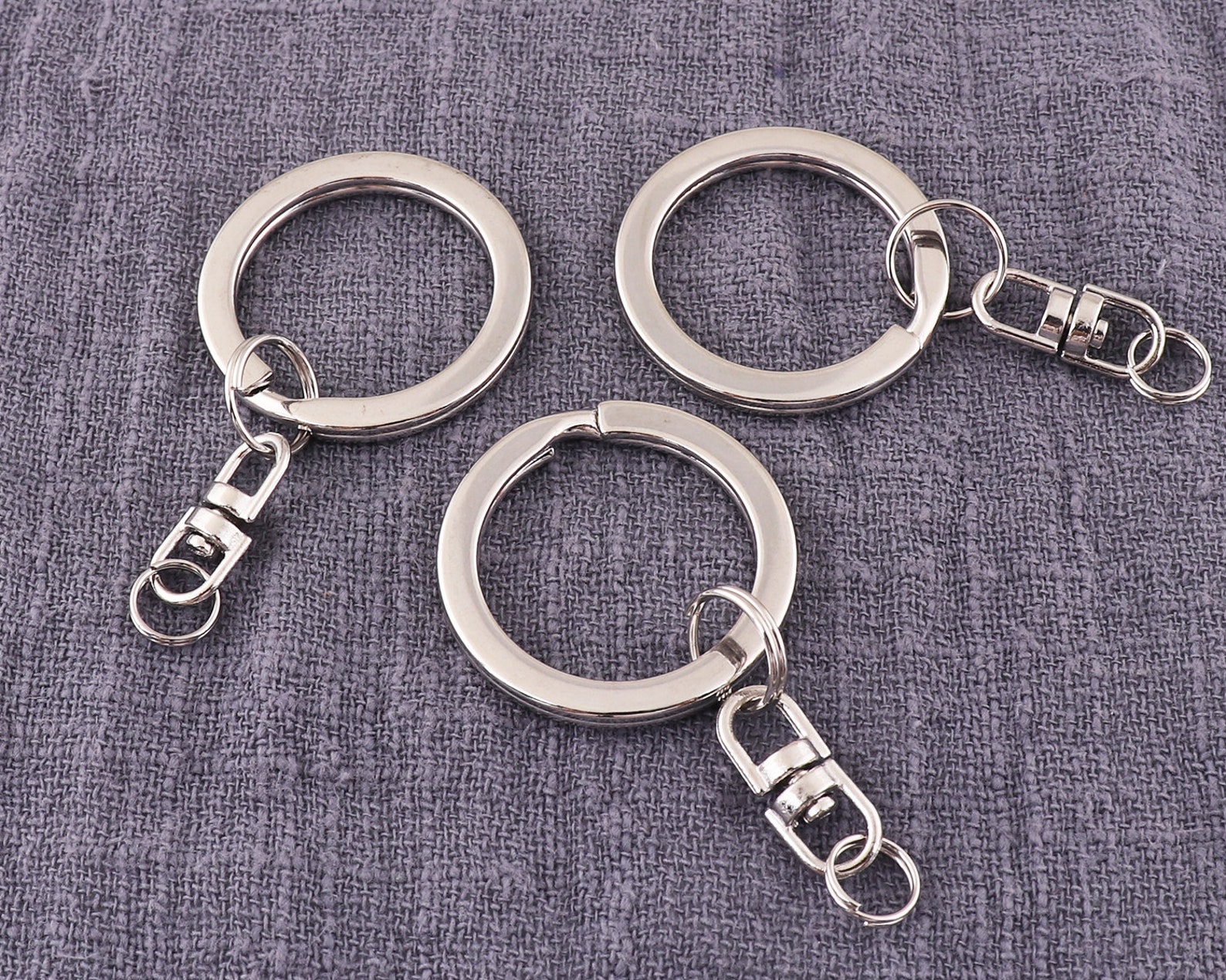 Split Key Ring 20pcs Round Split Rings 22mm Metal key rings | Etsy