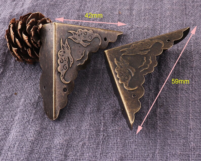 Box Corner, 8pcs Jewelry Box Corner, 42mm Decorative Corner, Metal ...