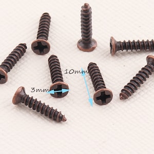Phillips Flat Head Wood Screw,red Copper Screws for Hinges and Small ...