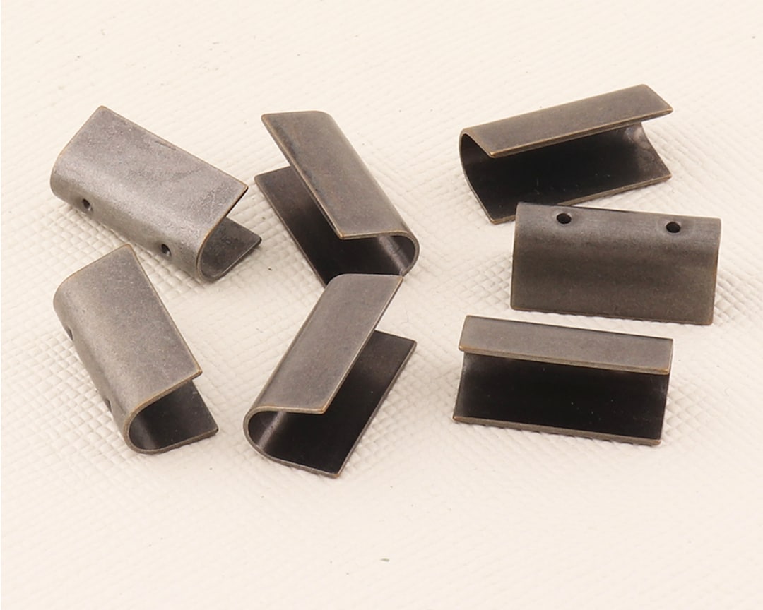 Plated Crimp Ribbon End Capsribbon Crimpsblack Ribbon End - Etsy