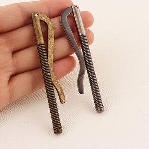 Gunmetal/antique Bronze/gold Wallet Spring, Spring Money Clip Bar for ...