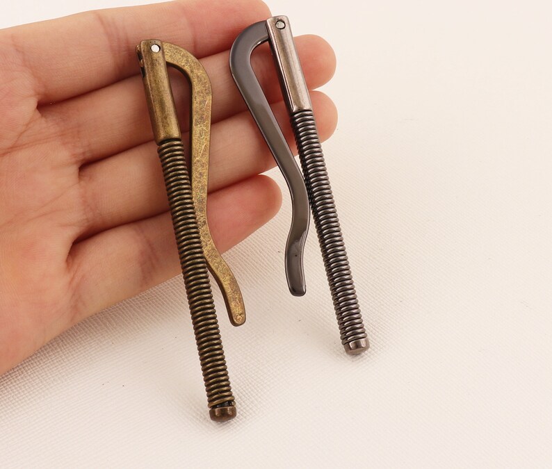 Gunmetal/antique Bronze/gold Wallet Spring Spring Money Clip - Etsy