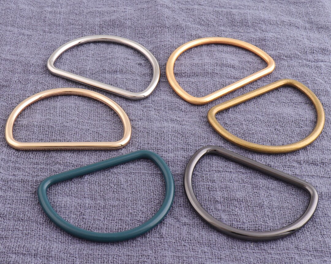 6pcs Multi Color Metal D-rings， Dee Rings,bag Strap Ring,belt Buckle ...