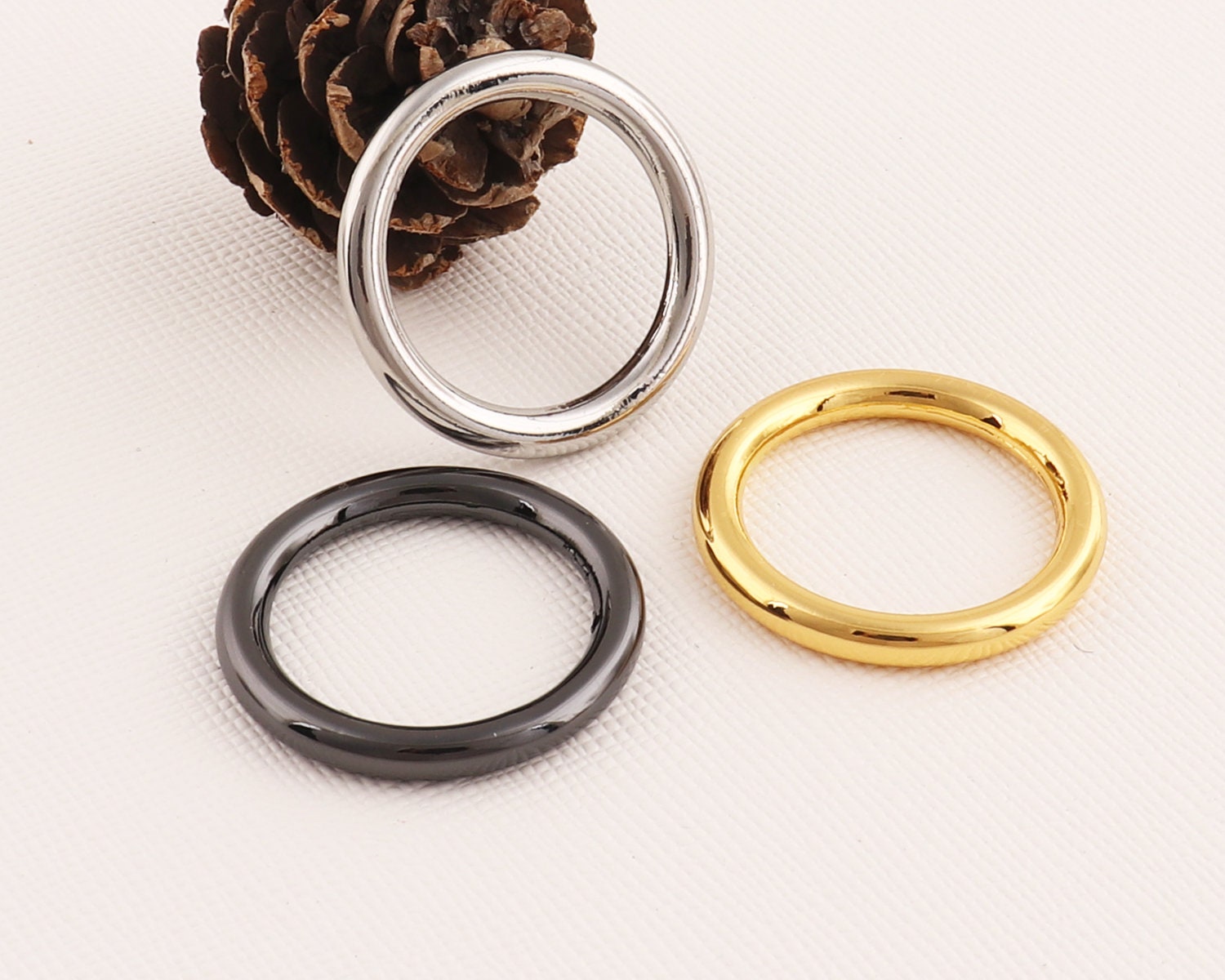 Gun Black/silver/gold O Ring 25mm Metal O Rings 20pcs Purse - Etsy