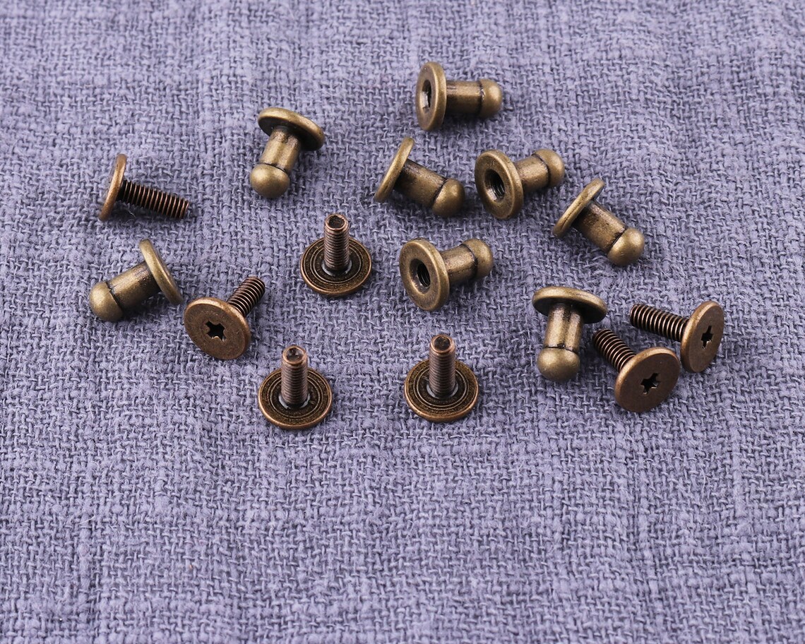 100pcs Rivet Studs Button 8mm Head Stud Screw rivets and | Etsy