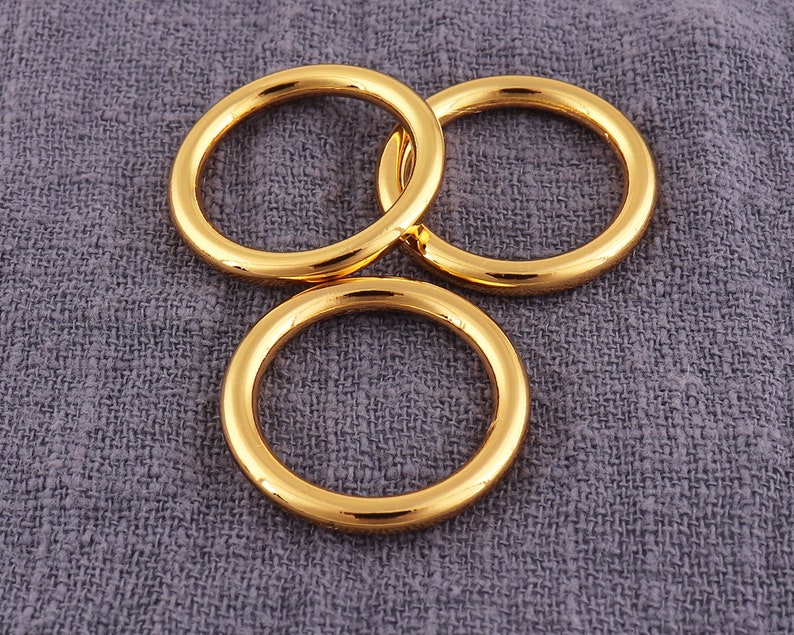 O Ring Gold Metal O Ring 25mm Strap O Ring 20pcs Round - Etsy