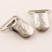 Silver Round Head Metal Pacifier Clip, 40pcs Metal Clip, 26mm Alligator ...