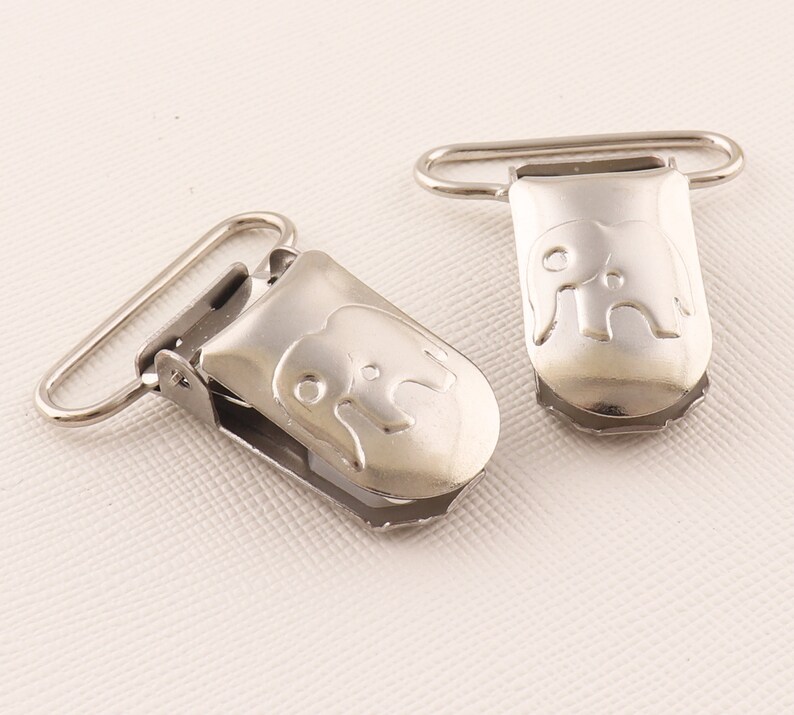 Silver Round Head Metal Pacifier Clip 40pcs Metal Clip 26mm - Etsy