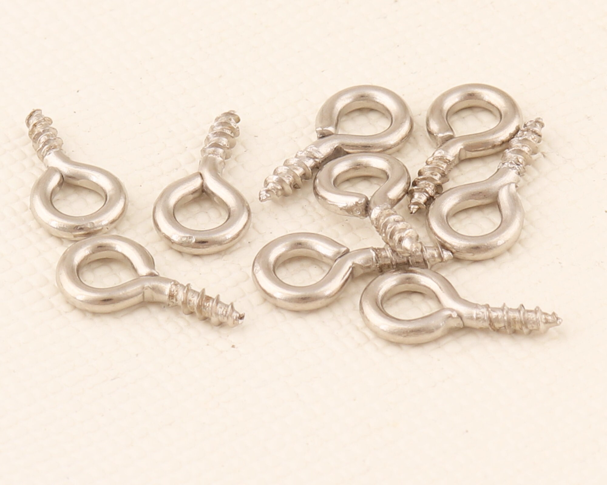 Screw Eye Bailssilver Screw Eyelets Eye Pin Ring Connector - Etsy