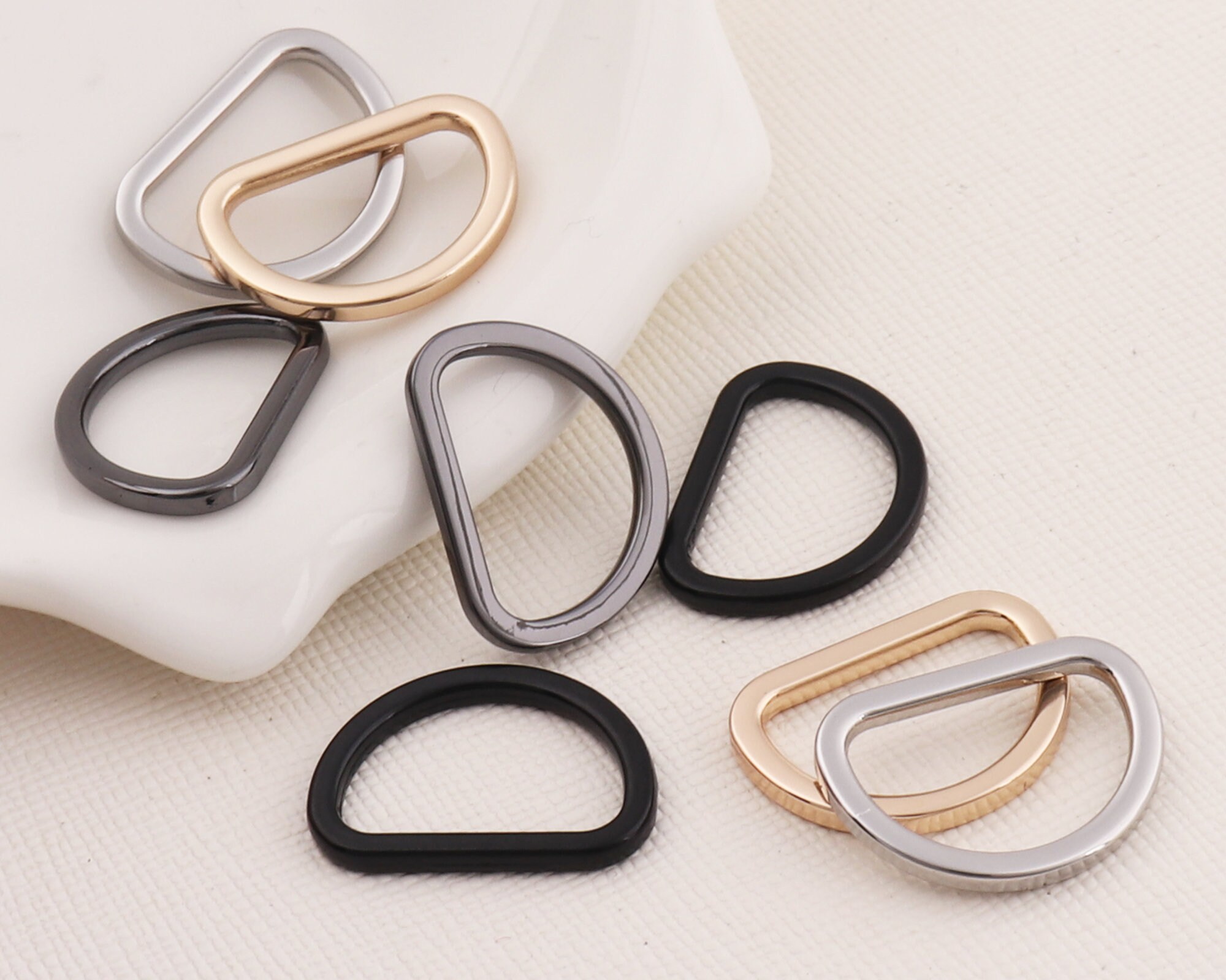 Purse D Ring,flat Cast D Rings,metal D Rings,3/4'' Bag Purse Silver ...