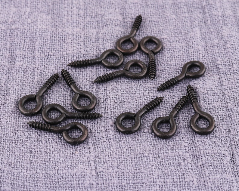140pcs Screw Studs 7mm Mini Eye Hooks Screw Eye Bails Eye - Etsy