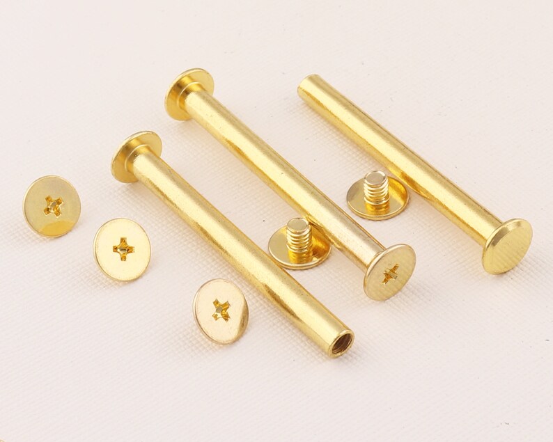 Screw Stud Button Round Headflat Head Screwback Studs for - Etsy