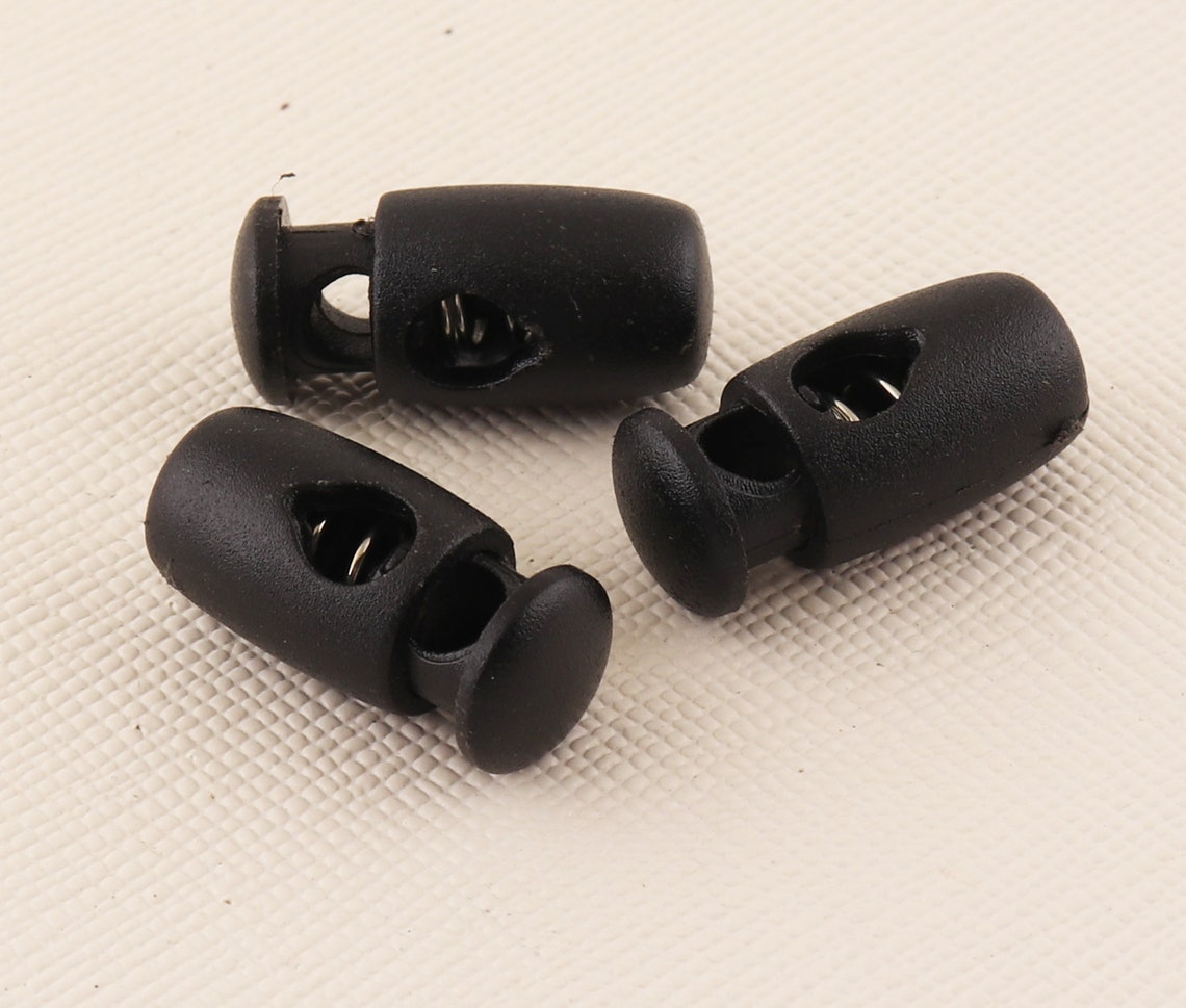 Black Plastic Barrel Toggle Cord Lockbarrel Lock Toggle Cord - Etsy