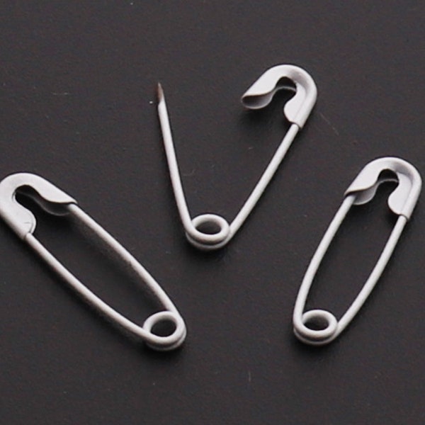 White Safety Pin - Etsy