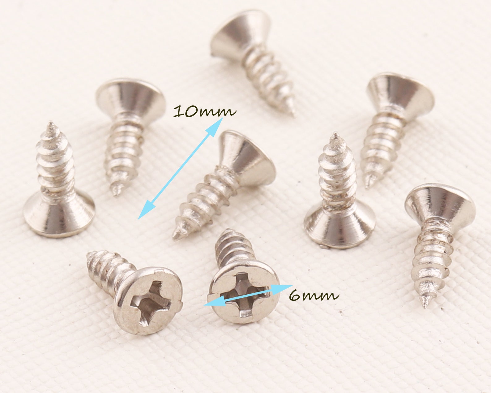 Cross Head Decorative Screws/silver Wood Screws/drywall - Etsy