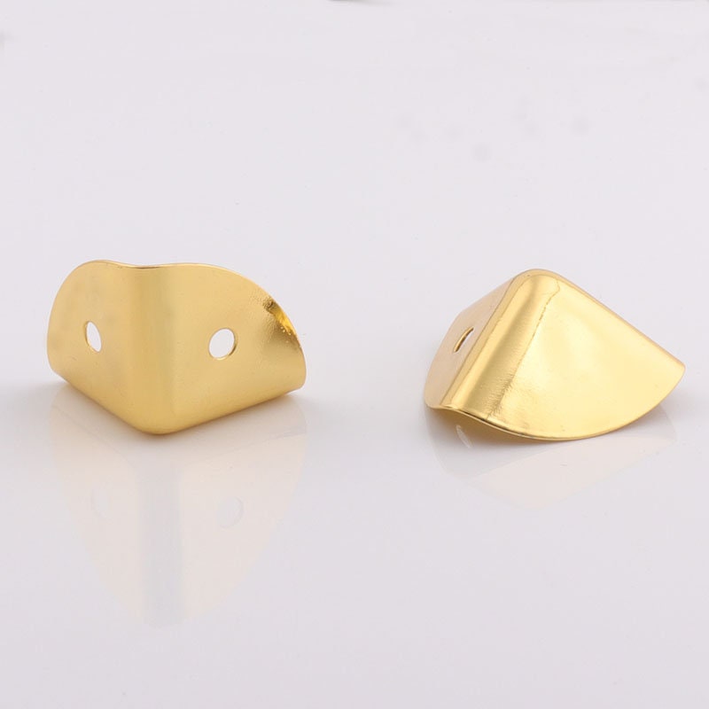 4PCS gold Metal Box Corners，wooden Box Corners, Corner Protector ...