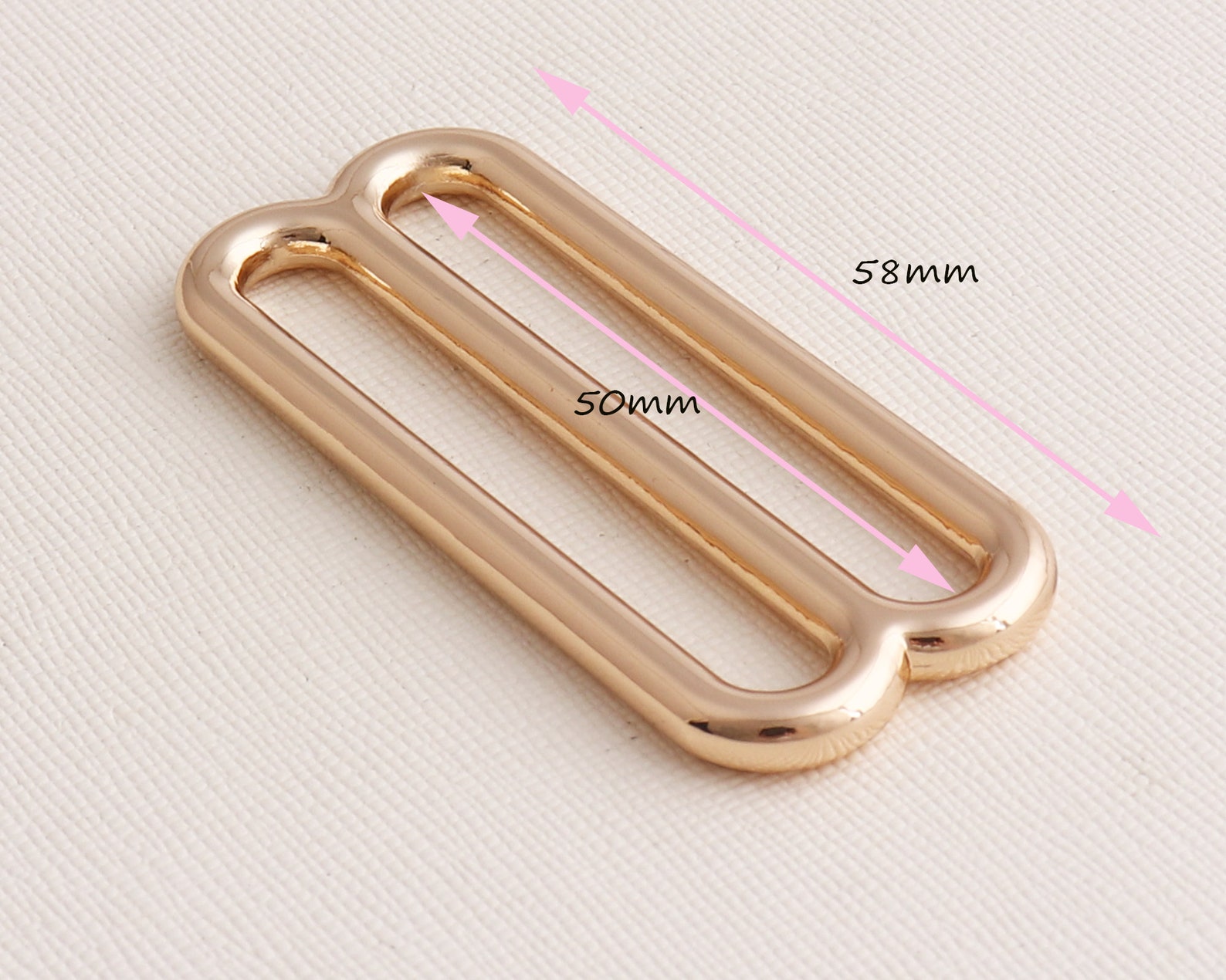 Slide Adjusterslight Gold Metal Slide Strap Adjuster for | Etsy