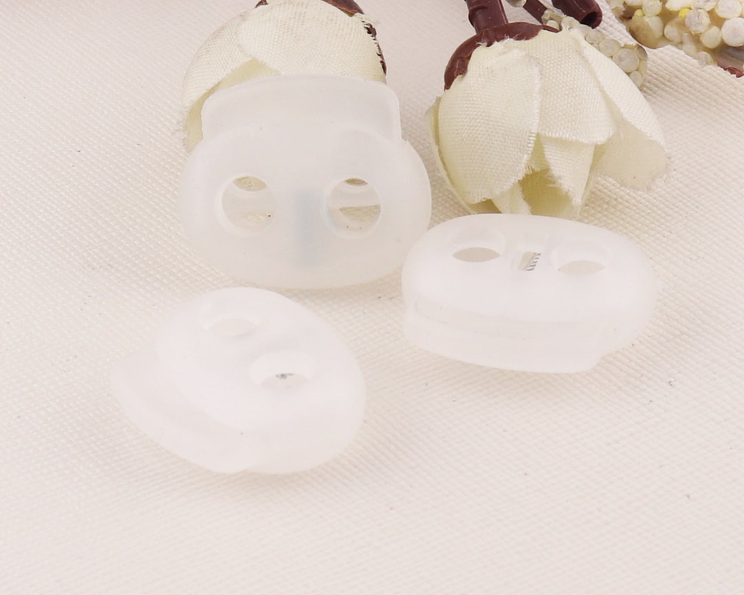 Transparent Color Double Hole Cord Stopper,cord Toggle Lock, Rope ...
