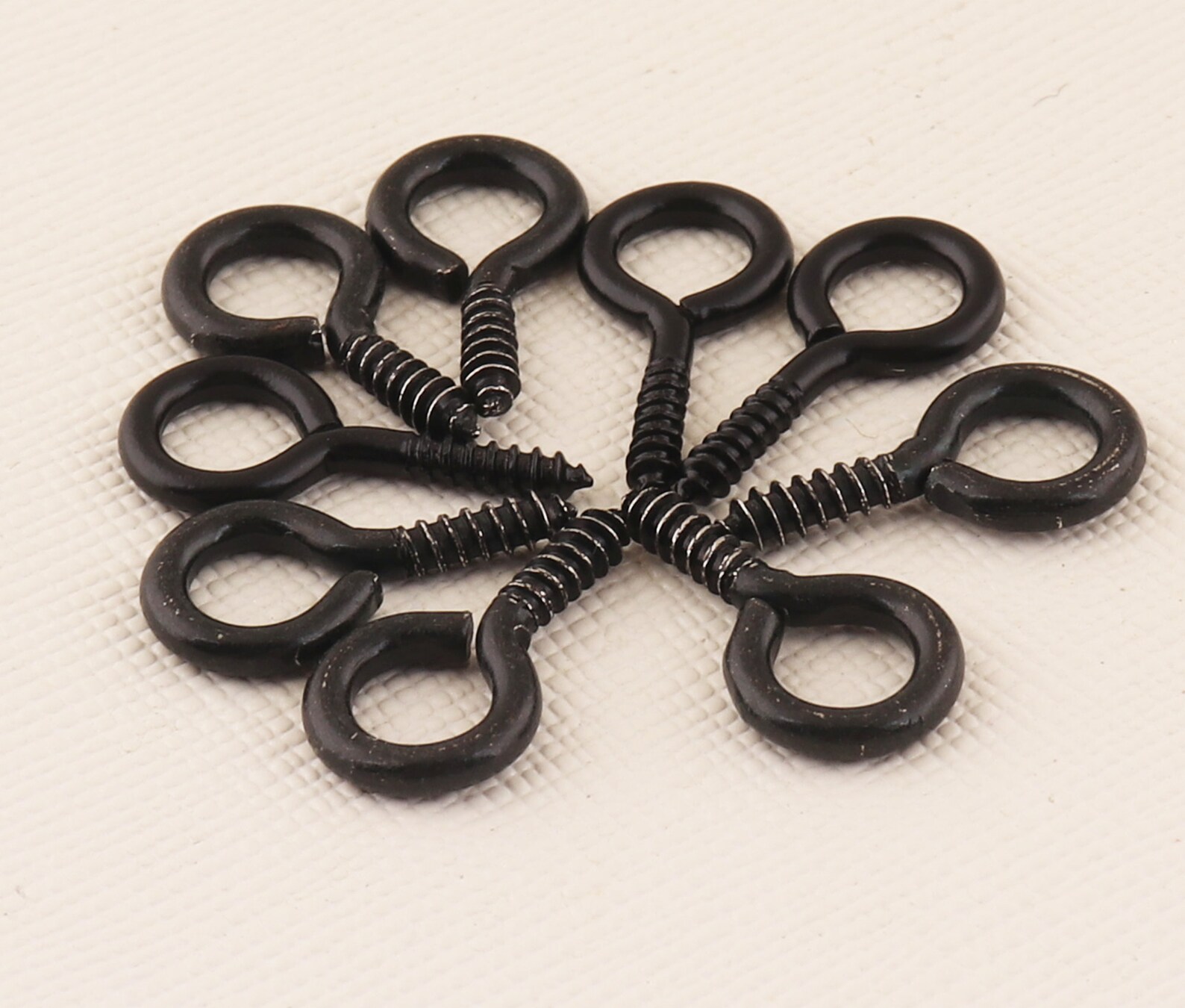 Mini Eye Hooks Screw Eye Bailsblack Eye Loops Screwsplated - Etsy