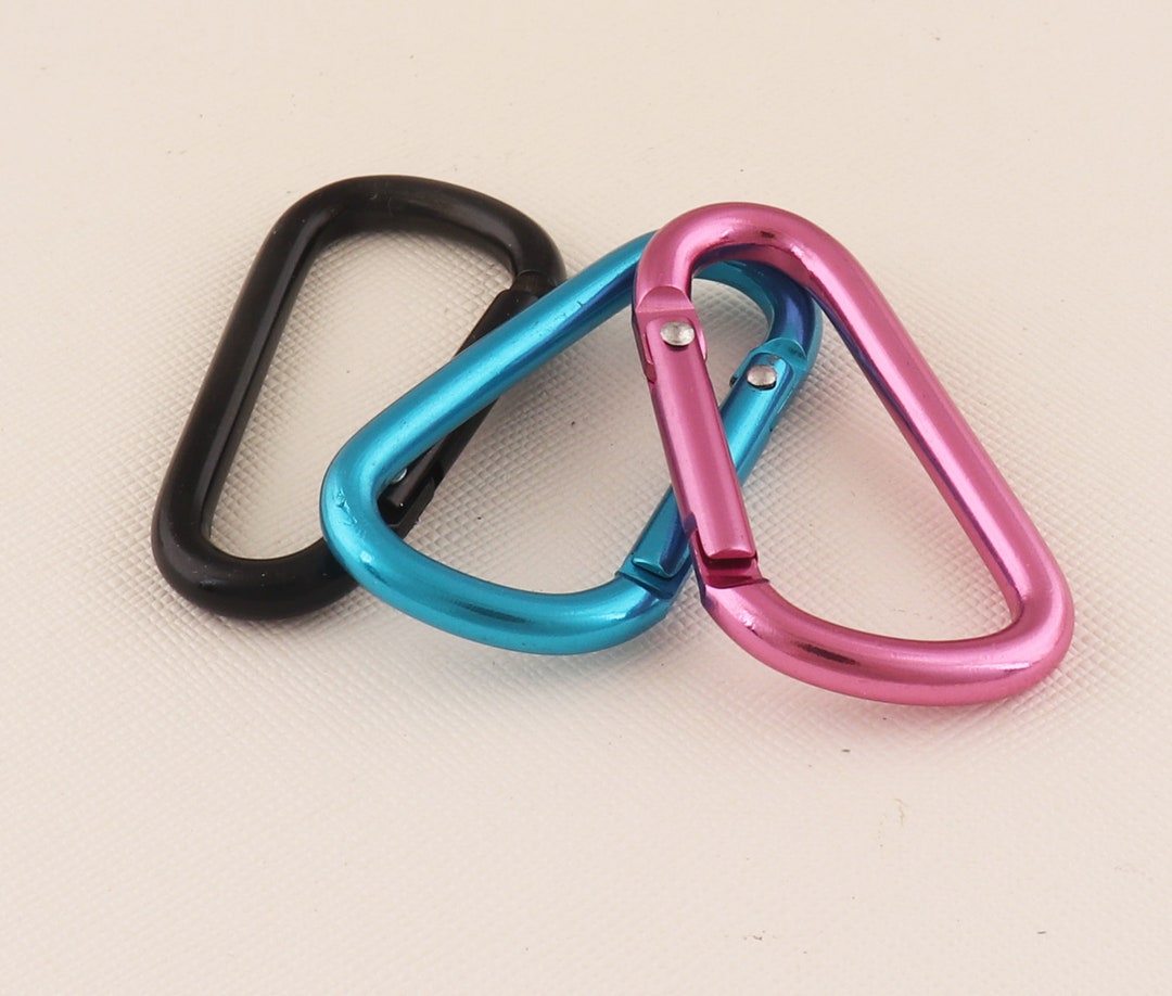 Blue/black/purple Aluminum Carabiner,multi-color Carabiner Keychain ...